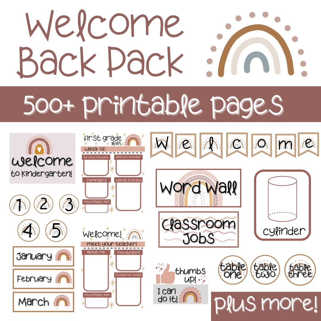 Welcome Back Pack - Boho Rainbow {presale} | Success Swag